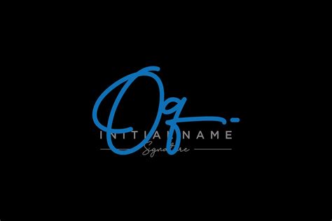 Initial Oq Signature Logo Template Vector Hand Drawn Calligraphy