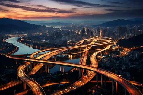 Premium Ai Image Express Highway