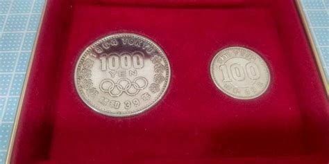 1964年 東京オリンピック 記念硬貨 1000円 100円硬貨 ケース付記念硬貨｜売買されたオークション情報、yahooの商品情報を