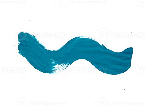 Traços De Tinta Acrílica Azul Para Elementos De Design Pinceladas