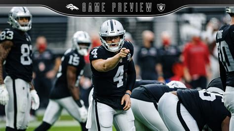Game Preview Raiders Look To Extend Winning Streak Against The Broncos