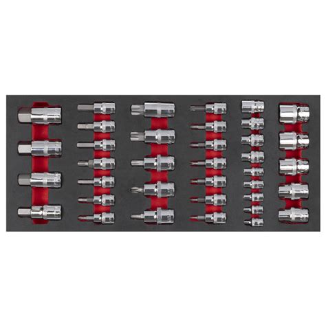 Socket Bit Set With Tool Tray 37pc Anvil Tool Socket Bit Set With Tool Tray 37pc Anvil Tool