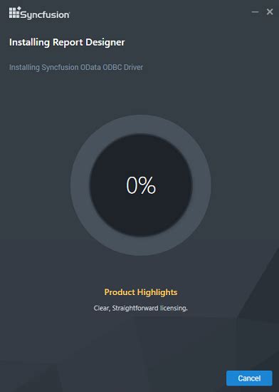Installation Of The Syncfusion Report Designer