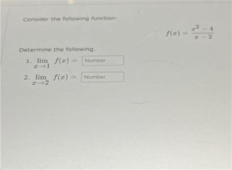 solved consider the following function f x x2 4x 2determine