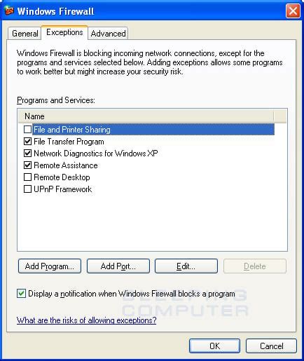 Windows Firewall Allow Icmp Exceptions Vista Trackerpals