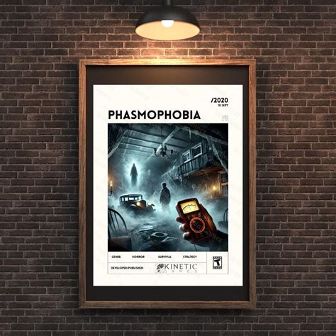 Phasmophobia Printed Poster Wall Art Video Game Print High
