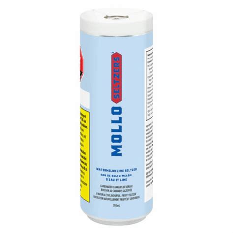 Mollo Watermelon Lime Seltzer 355ml Oceanic Releaf
