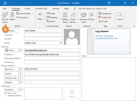 Add Contacts Customguide