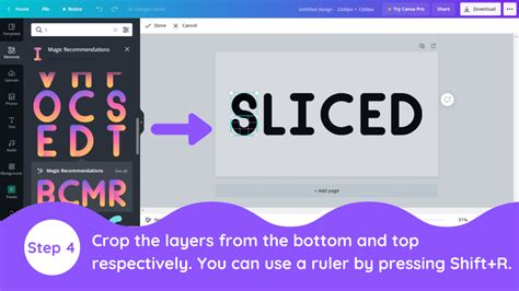 How To Create A Sliced Text Effect In Canva Blogging Guide