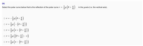 solved consider the polar curve given by r g 0 defined