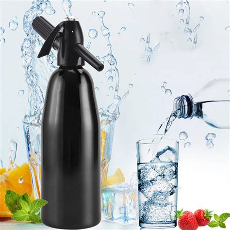Manual 1l Soda Siphon Co2 Dispenser Water Bubble Generator Cool Drink