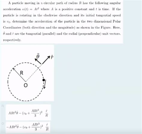 Solved A Particle Moving In A Circular Path Of Radius R Has Chegg