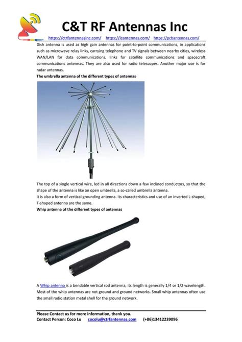 55 Different Types Of Antennas With Examples Used In Wireless Communication Pdf Physics Science