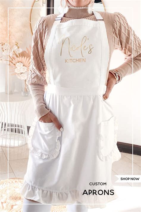 Ruffled Aprons For Women