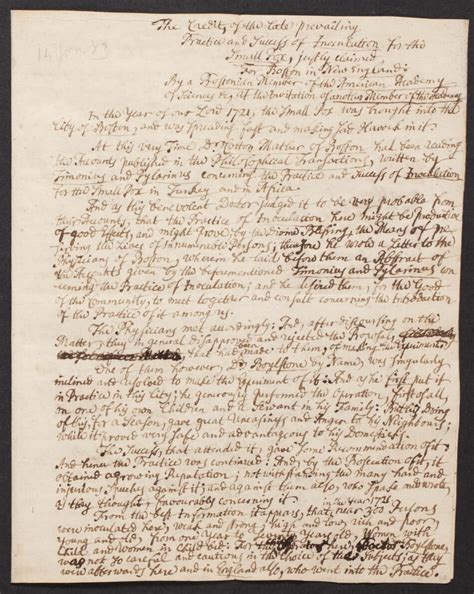 Inoculation Of Smallpox American Academy Of Arts And Sciences