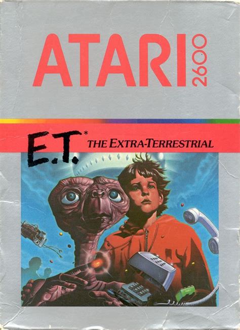 E T The Extra Terrestrial 1982 Atari 2600 Box Cover Art Mobygames