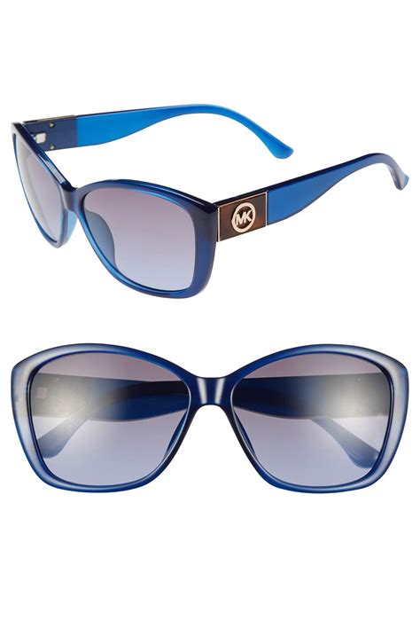 Michael Michael Kors Lucy 58mm Sunglasses In Blue Crystal Blue Lyst