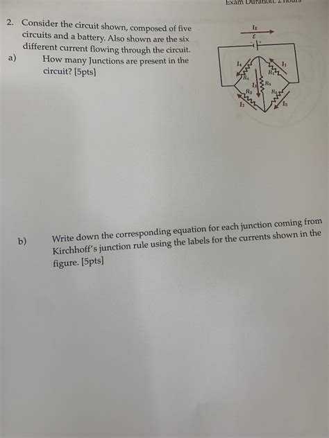 Solved Exam Duration Consider The Circuit Shown Chegg Com