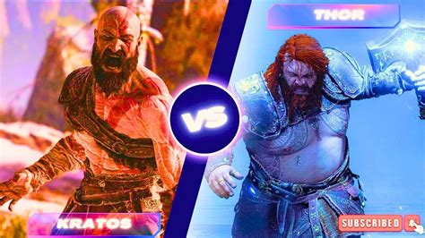 God Of War 5 Ragnarok Thor Vs Kratos Boss Fight Ps5 4k 60fps Full