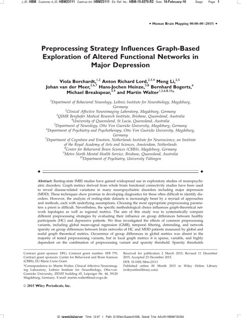 PDF Preprocessing Strategy Influences Graph Based Exploration Of