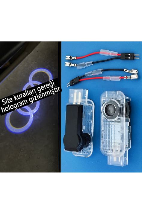 Gcp German Car Parts Audi Logolu Karşılama Işığı Audi Lazer Logo Kapı