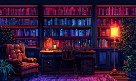 Premium Photo Interior Of Traditional Study With A Mahogany Desk