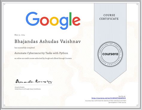 Completed Automate Cybersecurity Tasks With Python Course Bhajandas