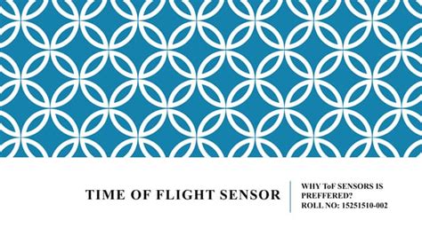 Time Of Flight Sensor Pptx