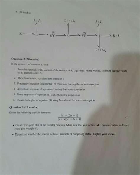 Complete The Bond Graphs And Write State Space