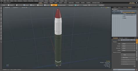 Intercontinental Ballistic Missile 3d Model 49 3ds Blend C4d Fbx