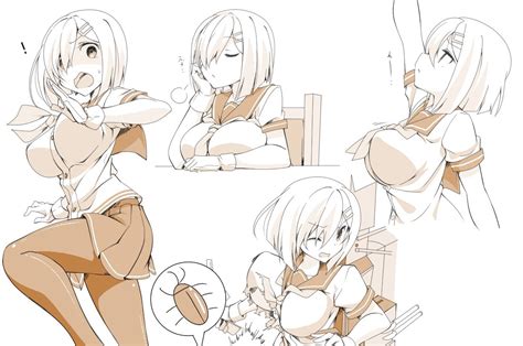 Hamakaze Kantai Collection Drawn By Serakoutarou Danbooru