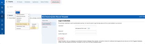 Set Up Oracle System Record Template