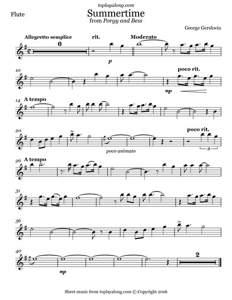 Summertime From Porgy And Bess