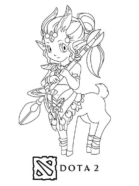 Enchantress Dota 2 Coloring Page