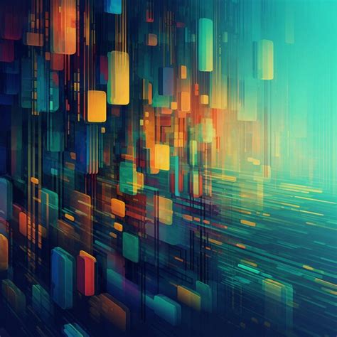 Premium Photo 2d Abstract Image Of Digital Color Theory