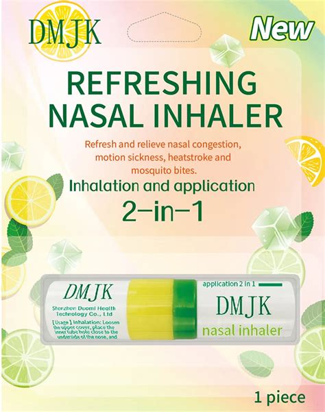 Medical Grade Nose Inhaler Aromatherapy Poysian Nasal Inhaler Plastic