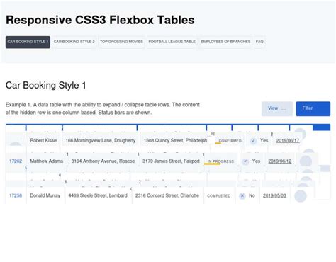 实用的响应式css3表格样式插件