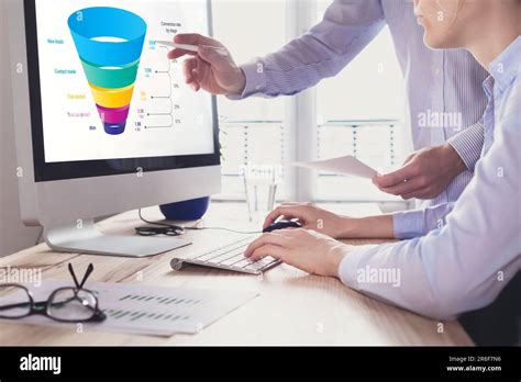 Marketing Funnel And Data Analytics Used By A Team Of Sales Consultant