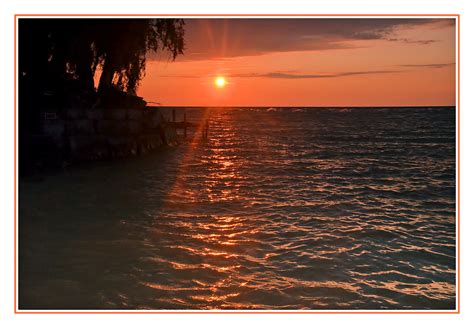 Lake Huron Sunset At Port Frank Ontario Marsha And I Made Flickr