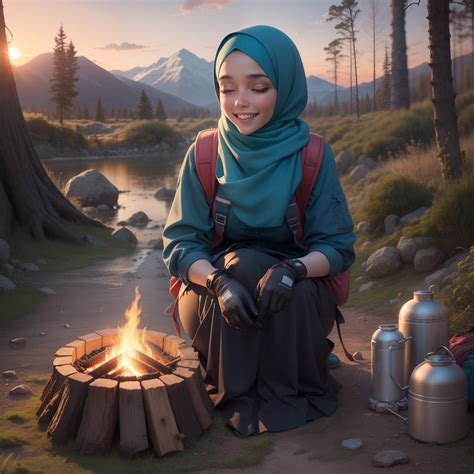 Camping By Hijabtoon On Deviantart