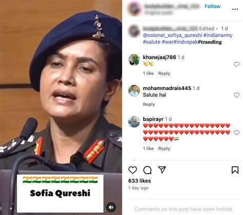 The Viral Video Of Indian Army Colonel Sofiya Qureshi Stating That She