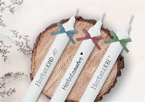 Kerzentattoos Herbst PDF Vorlage Für Kerzen Etsy de