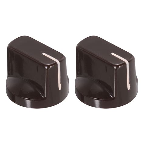 Uxcell 2pcs 64mm Shaft Hole Guitar Ampere Effect Pedal Knobs Pointer