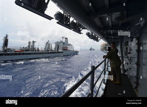 Usns Pecos And Uss Bonhomme Richard Performed A Dual Replenishment At