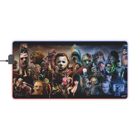 Desk Mat Mouse Pad Horror Etsy