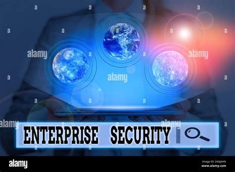 Writing Note Showing Enterprise Security Business Concept For