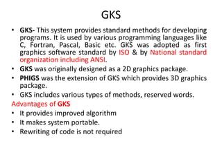 Graphics Software Standards PPT