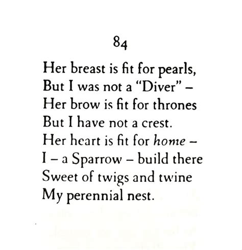 Her Breast Is Fit For Pearls Emily Dickinson Poem