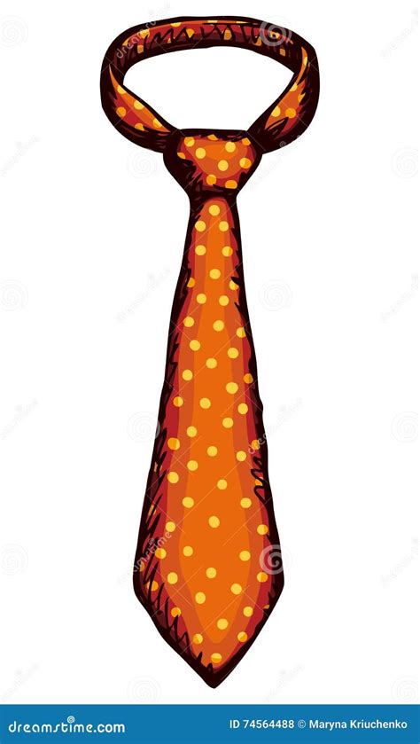 Tie Vector Drawing Stock Vector Illustration Of Formal 74564488