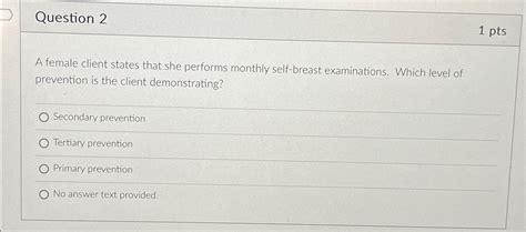 Solved Question 21 ﻿ptsa Female Client States That She